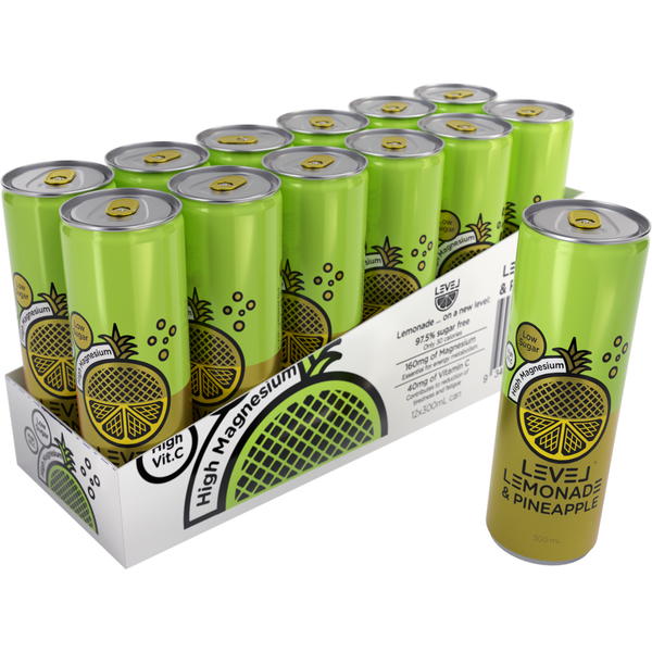 Lemonade & Pineapple 12 Pack Cans – level-lemonade.com